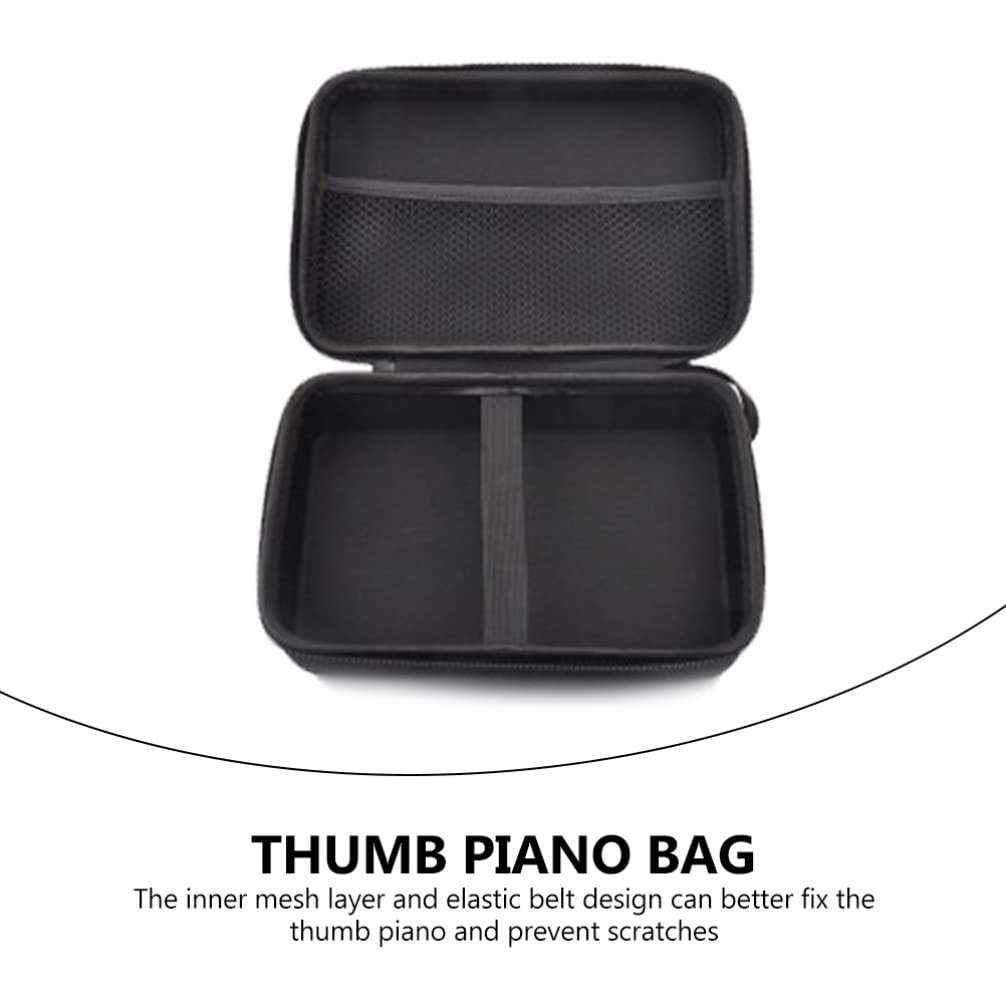 Thumb Piano Organizer Box Thumb Piano Holder Bag 17 Key Kalimba Case Thumb Piano Case with Mesh, Shockproof, 17 Key Kalimba Case Kalimba Storage Case Eva Kalimba Bag