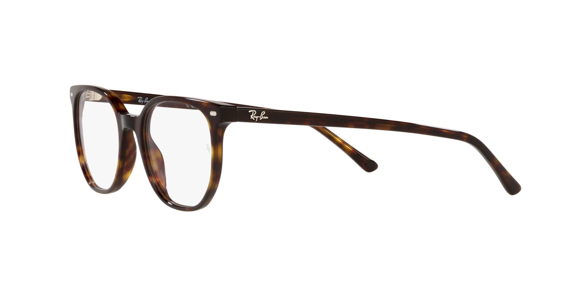 Ray-Ban RX5397 Elliot Round Prescription Eyewear Frames, Havana/Demo Lens, 50 mm