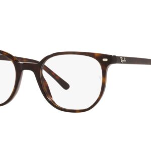 Ray-Ban RX5397 Elliot Round Prescription Eyewear Frames, Havana/Demo Lens, 50 mm