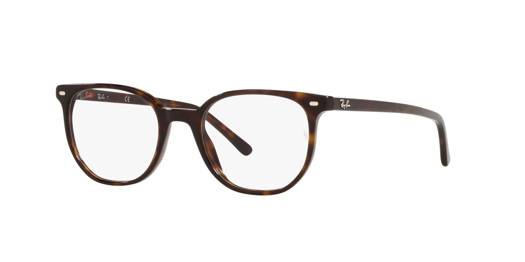 Ray-Ban RX5397 Elliot Round Prescription Eyewear Frames, Havana/Demo Lens, 50 mm