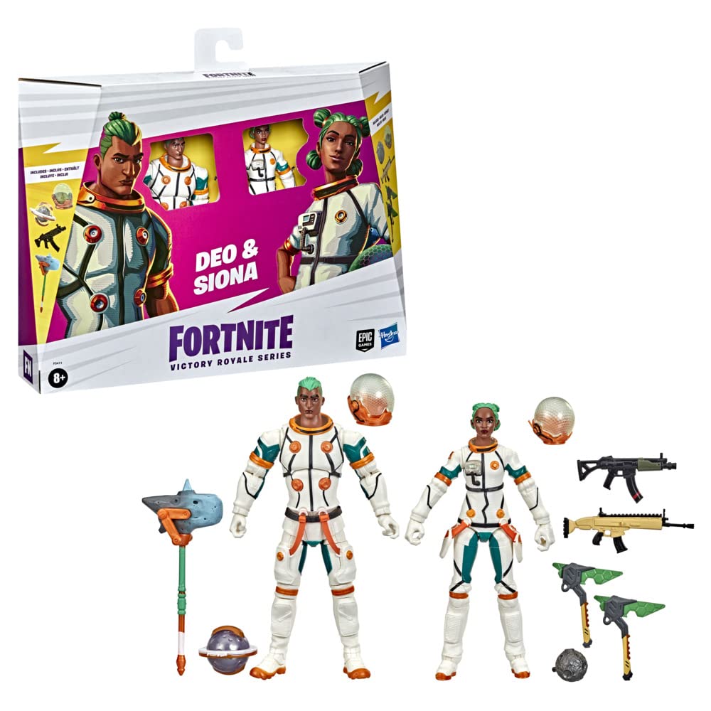 FORTNITE Hasbro Victory Royale Series Deo and Siona Action Figures Pack