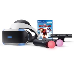 rplay play-station vr marvel's iron man vr bundle: play-station vr headset, camera, 2 move motion controllers and marvel's iron man vr digital code - acbli usw hdmi_cable