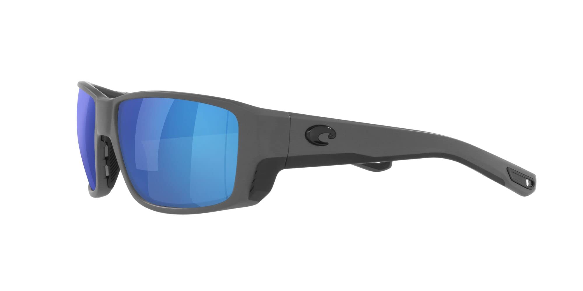 Costa Del Mar Mens Tuna Alley Pro Rectangular Sunglasses, Grey/Polarized Blue Mirrored 580G, 60 mm