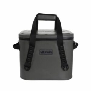 bruin outdoors 30 can soft pack cooler (grey/black/blue)