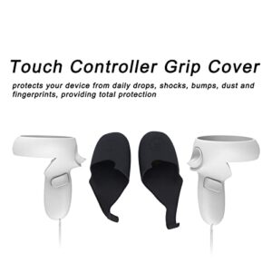 VR Controller Cover, Silicone Slim Dustproof Touch Controller Grip Cover VR Controller Travel Case Protective Cover Handle Sleeve for Oculus Quest 2 VR Controller