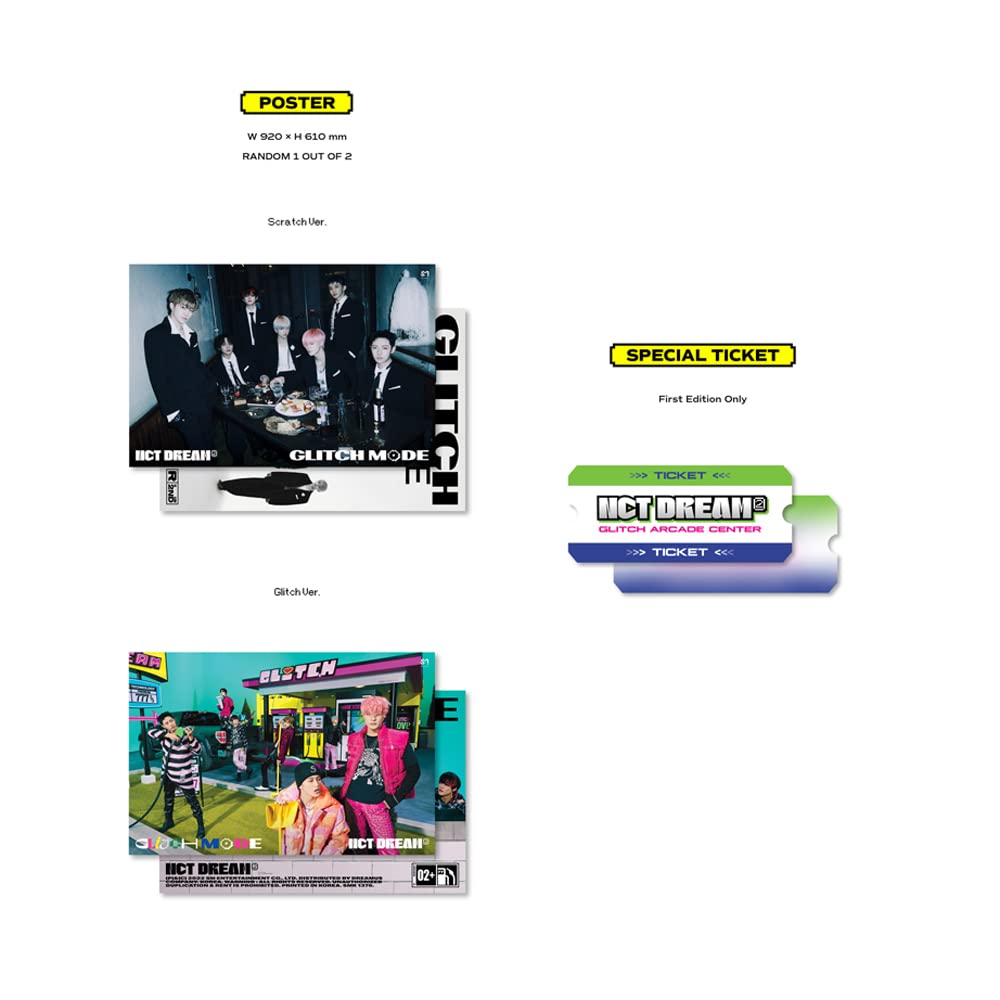 NCT Dream - Glitch Mode the 2nd Album Photobook version [ incl. SM official photocard ] (B ver)