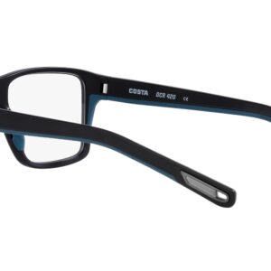 Costa Del Mar Mens Ocean Ridge 420 Square Prescription Eyewear Frames, Matte Black/Demo Lens, 56 mm