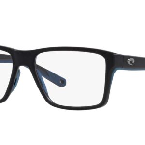 Costa Del Mar Mens Ocean Ridge 420 Square Prescription Eyewear Frames, Matte Black/Demo Lens, 56 mm