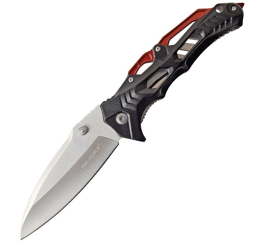 Linerlock A/O Black Handle Red Backspacer 3cr13 Stainless Steel Open Folding Pocket Knife 1005brd Outdoor Survival Hunting Knife by Survival Steel