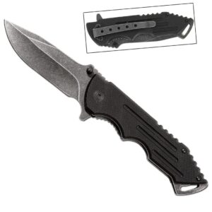 force protection camping hunting open folding pocket knife outdoor survival hunting knife by survival steel