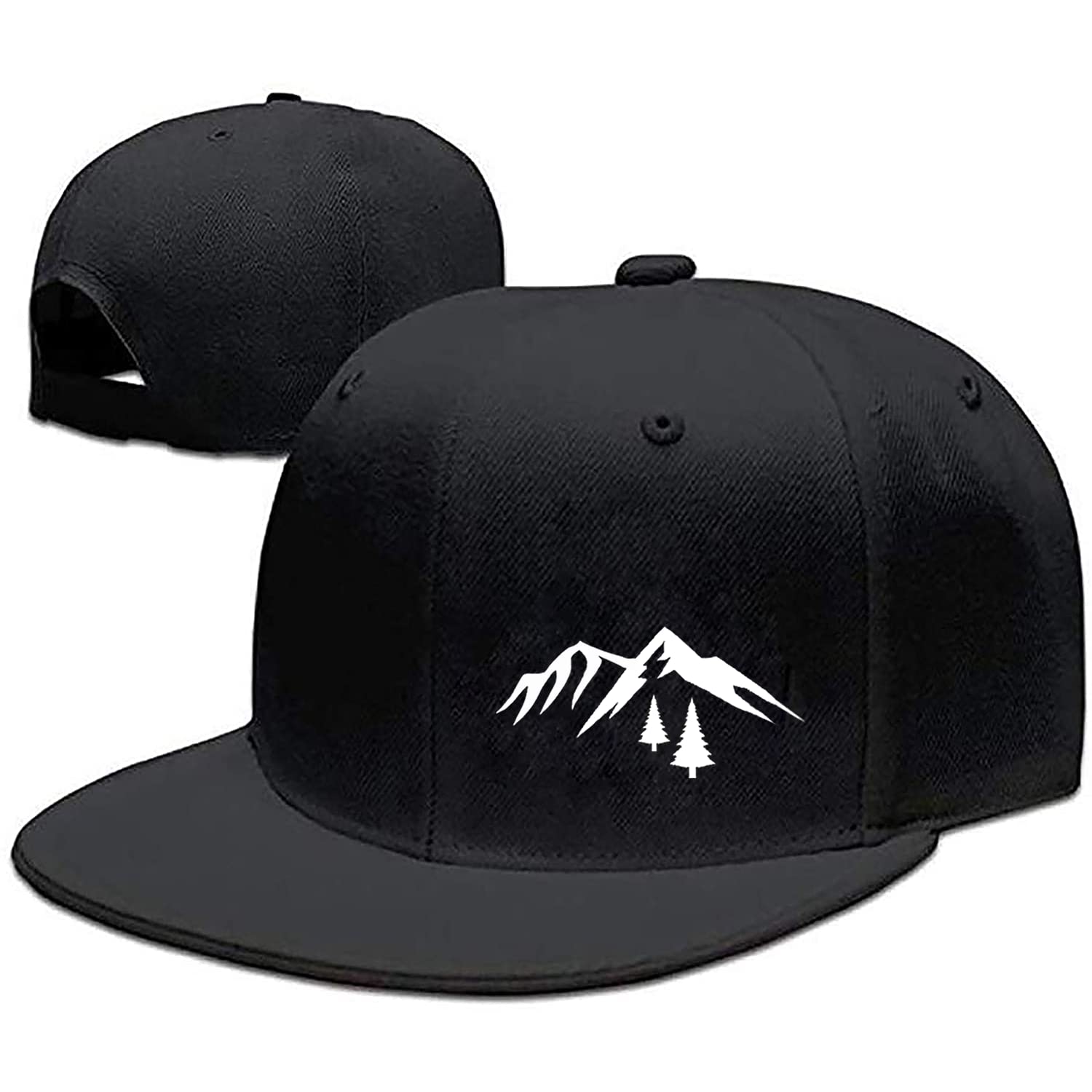 Tijeyi Snapback Hats for Men Flat Bill Mens Snap Backpack Trucker Hat Black Caps Boys