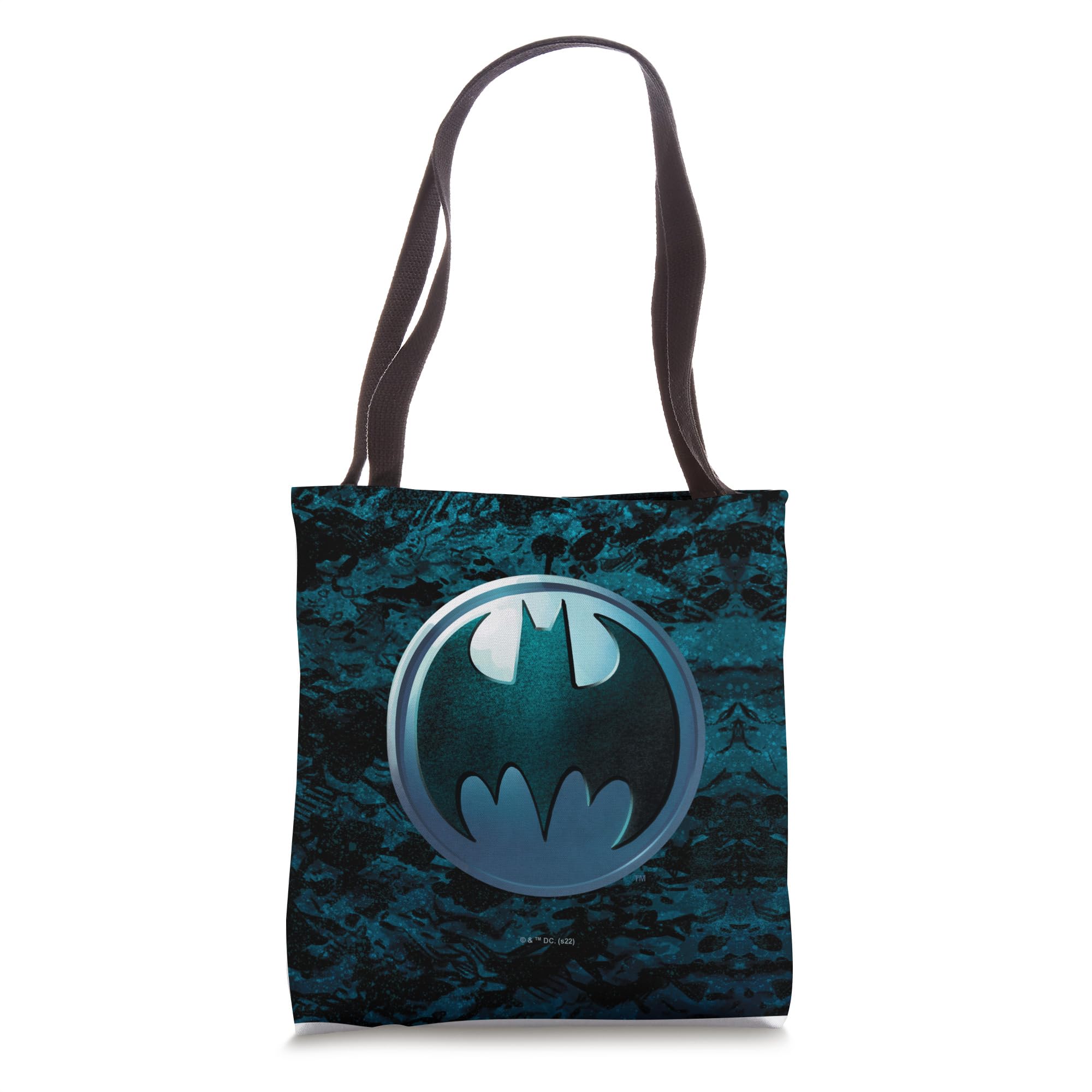 Batman Bat Logo on Cave Wall Tote Bag