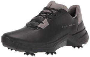 ecco men's biom g5 gore-tex waterproof golf shoe, black/steel, 13-13.5