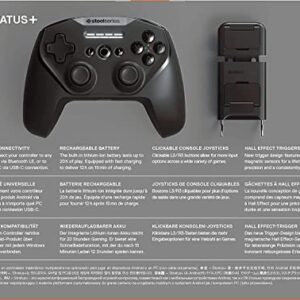 SteelSeries Stratus+ Bluetooth Gaming controller for Android & Windows - Mobile - Hall Effect Sensors - Clickable L3/R3