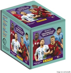 panini road to the world cup qatar 2022 sticker box (50 stickers)