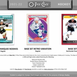 2021 2022 Upper Deck O Pee Chee Hockey Series Sealed Blaster Box of Packs with Chance for Short Printed Rookies and Stars plus Blaster EXCLUSIVE Yellow Bordered Tallboys