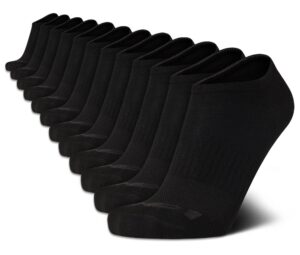 and1 men's socks - proplatinum lightweight low cut socks (12 pack), size shoe size 6-12.5, black