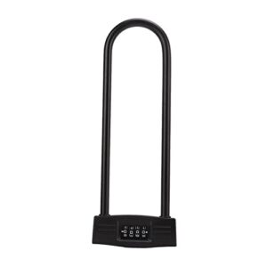 u locks, reliable keyless high strength 4 digit anti theft solid black lengthen combination lock for electric scooter for bicycle for motorcycle