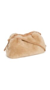 mansur gavriel women's mini cloud clutch, natural/caramel, tan, one size