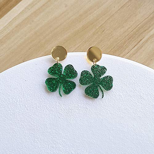 St Patrick's Day Earrings Bulk for Women Shamrock Earrings Green Lucky Clover Dangling Earrings Funny Irish Beer Holiday Jewelry Set Gift for Women