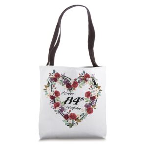 happy 84th birthday gifts for women - gift ideas for 84 year tote bag