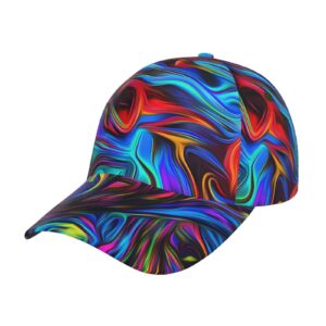 bcqjnb tie dye baseball cap snapback hats adjustable trucker hat for men women