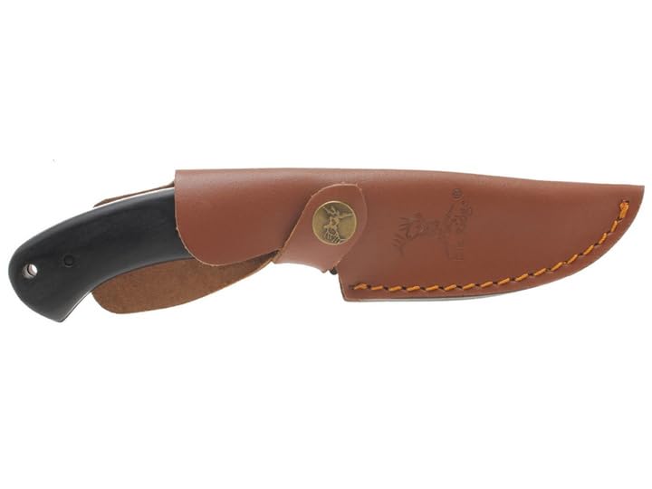 Elk Ridge 8.3" Pakkawood Handle Fixed Stainless Steel Blade Hunting Knife ER-200-09BR Laser Engraved by NDZ Performance in Red - We the People One Line Script