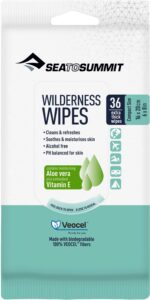 sea to summit wilderness wipes 36-count, extra thick 6 x 8 in 36 count (pack of 1)