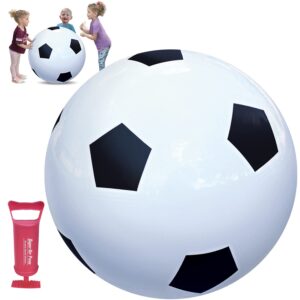 waliki jumbo soccer ball | giant and inflatable | huge 30" in diameter - durable massive soccer ball | pump included