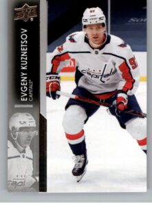 2021-22 upper deck series one #190 evgeny kuznetsov washington capitals official nhl hockey card in raw (nm or better) condition