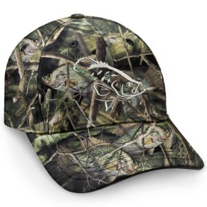 fishouflage camo strike crappie fishing hat