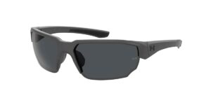 under armour blitzing ua0012/g/s 0r6s/ir 70mm grey/black/grey special shape sunglasses for men + bundle with designer iwear eyewear kit