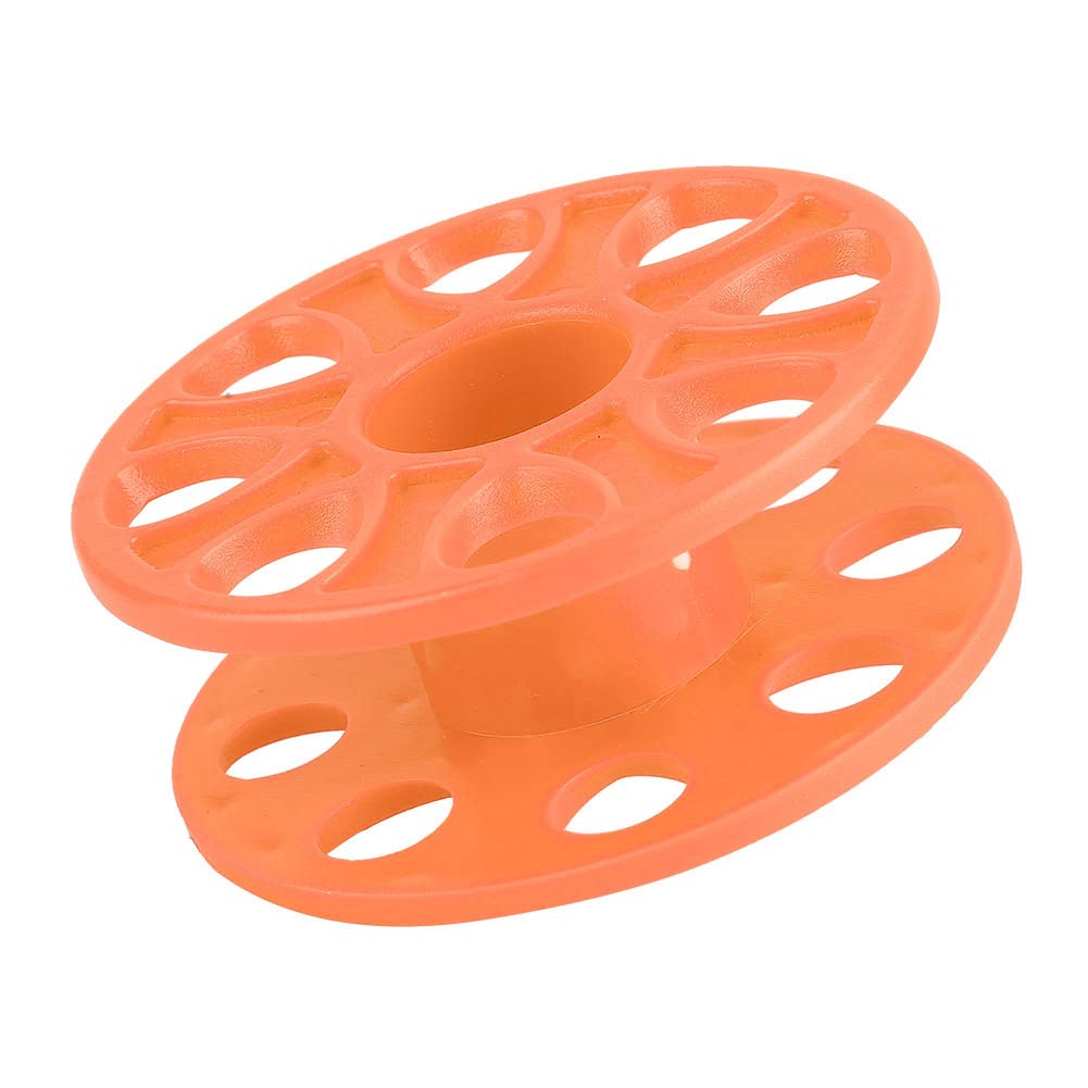 VGEBY Diving Finger Spool, Black Plastic Diving Spool Plastic Diving Compact Finger Spool Reel Diver Underwater Accessory(Bright Orange) Diving