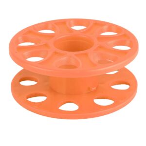 vgeby diving finger spool, black plastic diving spool plastic diving compact finger spool reel diver underwater accessory(bright orange) diving