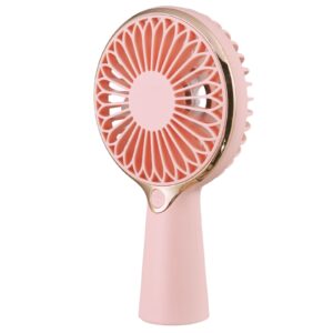 holiday mini handheld fan, usb desk fan small personal portable hand fan table fan with rechargeable battery operated cooling electric fan 3-6h working hours for travel office outdoor