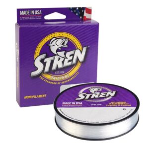 stren original®, clear, 17lb | 7.7kg monofilament fishing line, suitable for freshwater environments