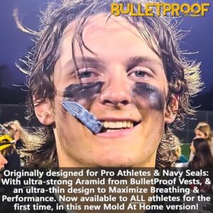 Bulletproof: World’s Thinnest Most Breathable Mouth Guard is 3X Stronger! Football MMA Braces! Rugby Hockey Basketball Boxing BJJ Lacrosse Sports Mouthguard Grinding Teeth Men Women Adult Youth Kids