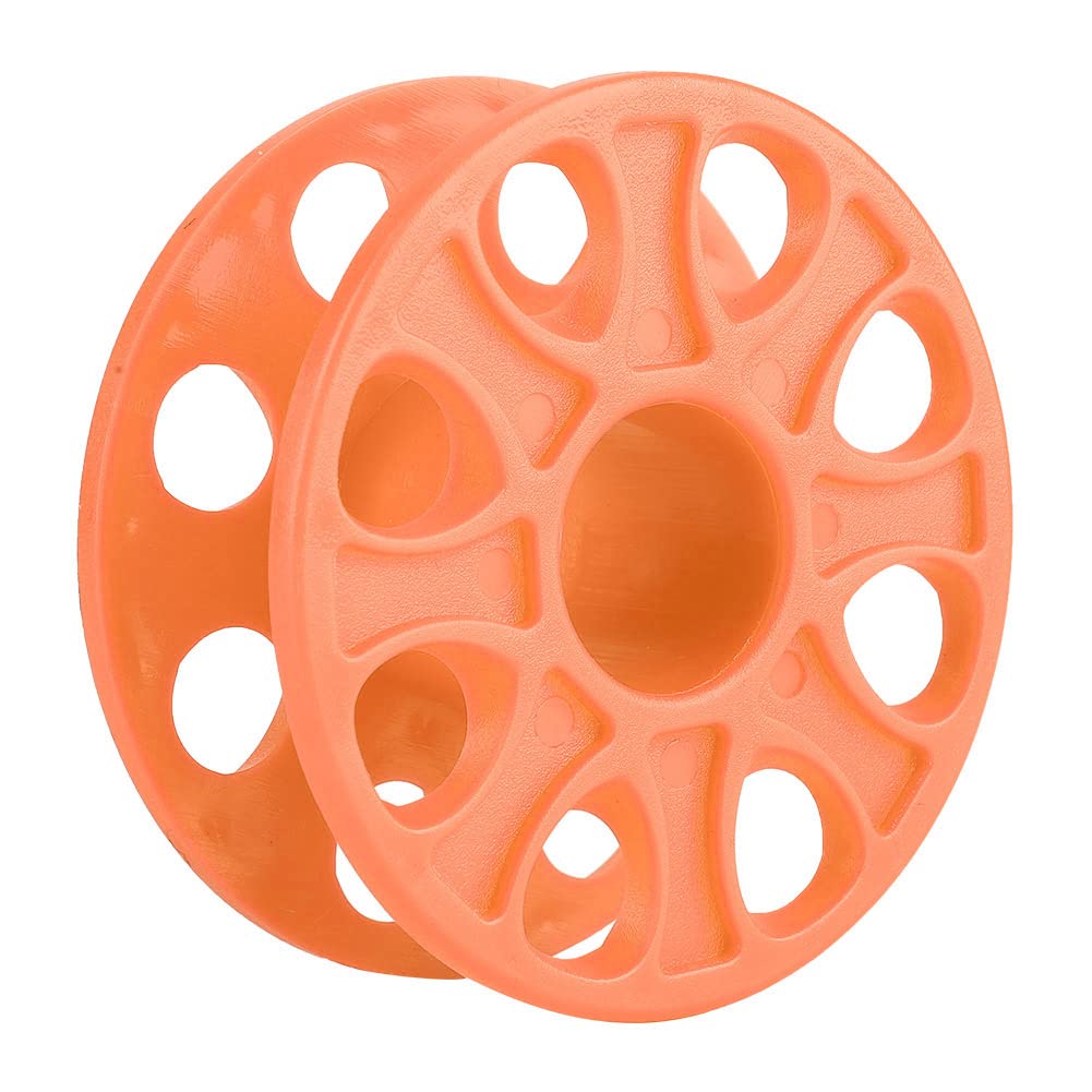 VGEBY Diving Finger Spool, Black Plastic Diving Spool Plastic Diving Compact Finger Spool Reel Diver Underwater Accessory(Bright Orange) Diving