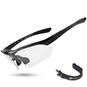 rockbros photochromic sports sunglasses mens cycling glasses mtb biking sunglasses, with removable elasctic band