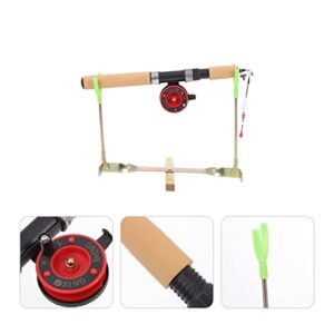 Ice Fishing Suit Fishing Supply Ice Fishing Rod Short Fishing Rod Winter Fishing Rod Outdoor Supply Ice Fishing Tool Fishing Accessory Compact Fishing Pole Lure Fishing Rod