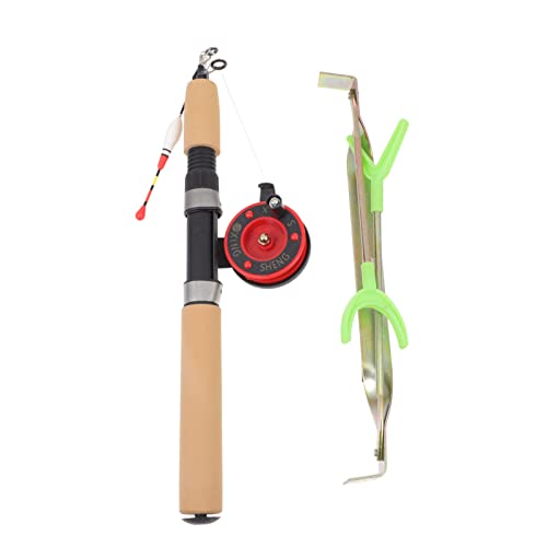 Ice Fishing Suit Fishing Supply Ice Fishing Rod Short Fishing Rod Winter Fishing Rod Outdoor Supply Ice Fishing Tool Fishing Accessory Compact Fishing Pole Lure Fishing Rod