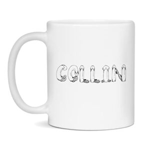 penis collin coffee mug personalized birthday gift, 11-ounce white