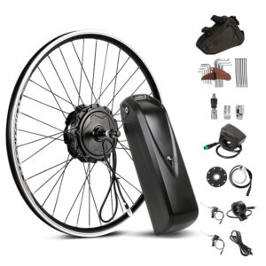 ys yose power 26 inch e-bike conversion kit 48v500w rear motor with 48v13ah lithium battery screwed brushless motor integrated controller led display pedal sensor electric bike hub motor 500w