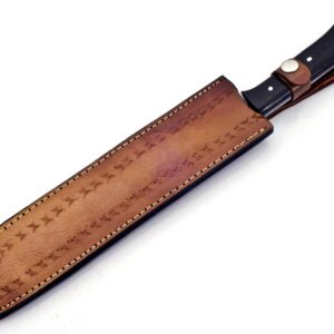 UK UNIQUE SHARP KNIVES BK-782 Handmade Stainless steel 15Inches Full Tang Hunting Knife - Beautiful Wenge Wood Handle