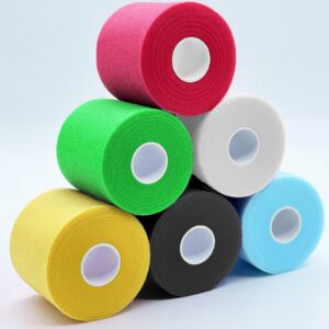 5 Pieces Foam Underwrap Tape Athletic Foam Tape Sports Pre-wrap Breathable Roll Tape for Elbow Wrists Hands Knees Ankles (5Pcs)