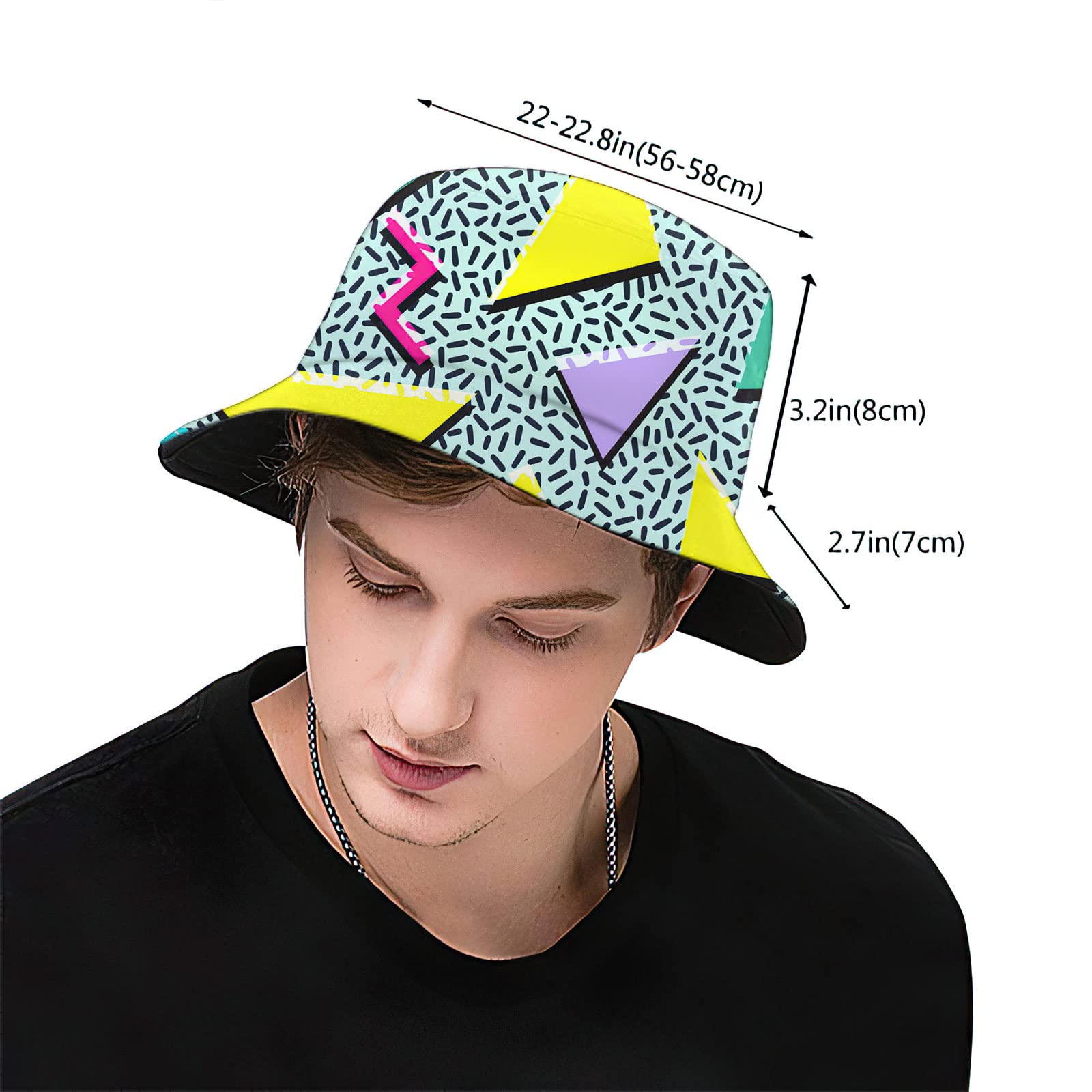 90s Outfit for Women,80s Bucket Hats Fashion Sun Cap Packable Outdoor Summer Fisherman Hat for Women and Men