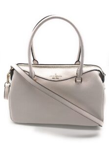 kate spade new york mimi leather satchel (parchment) (parchment)