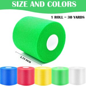 5 Pieces Foam Underwrap Tape Athletic Foam Tape Sports Pre-wrap Breathable Roll Tape for Elbow Wrists Hands Knees Ankles (5Pcs)