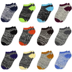 gentaby boys socks,toddler ankle athletic socks kids half cushioned low cut sport sock 12 pairs,2-4years