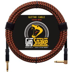 Gig Snake 10FT Blue & 10FT Red Guitar Cable Bundle